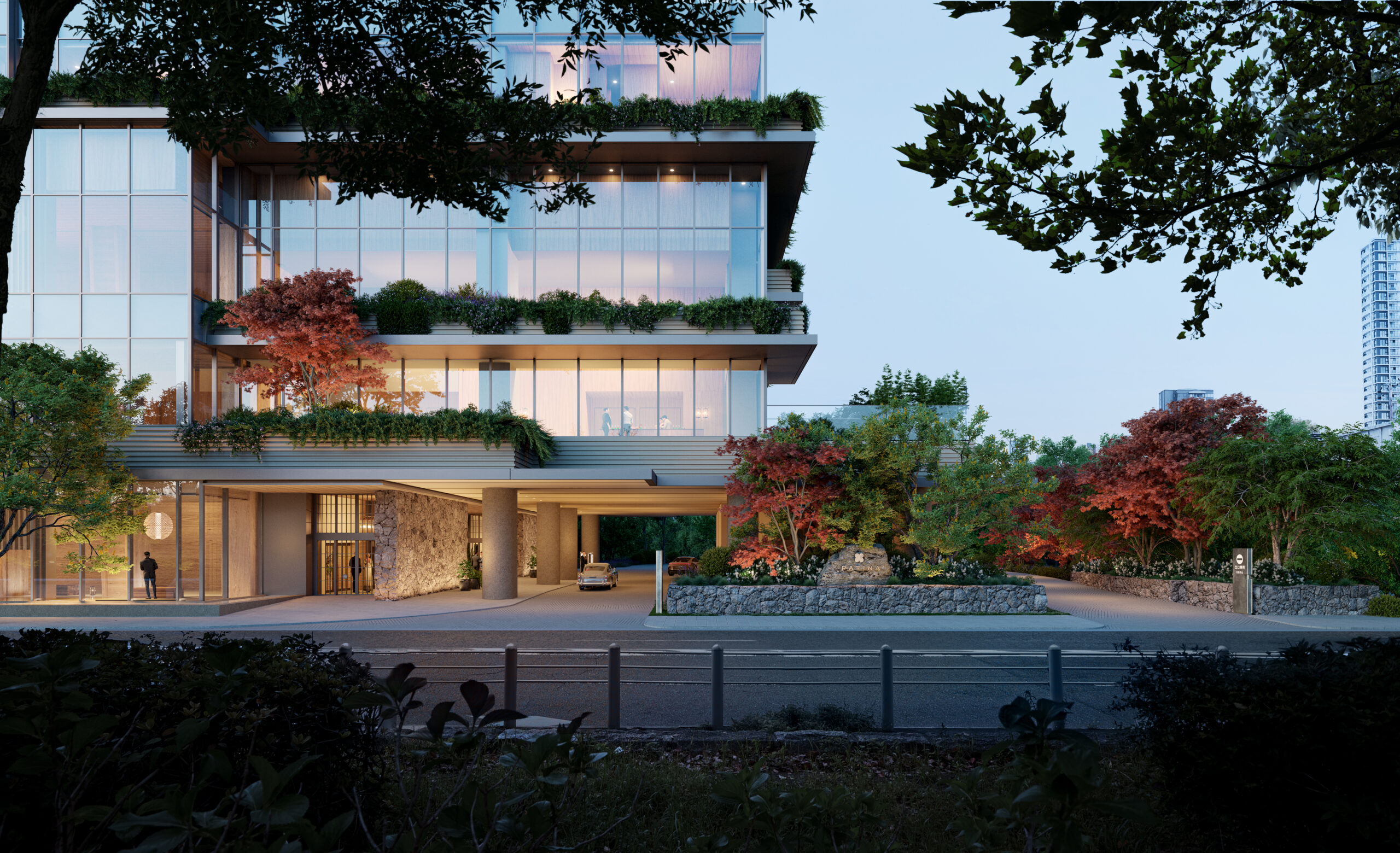 Patina Osaka_Rendering_Street View Exterior